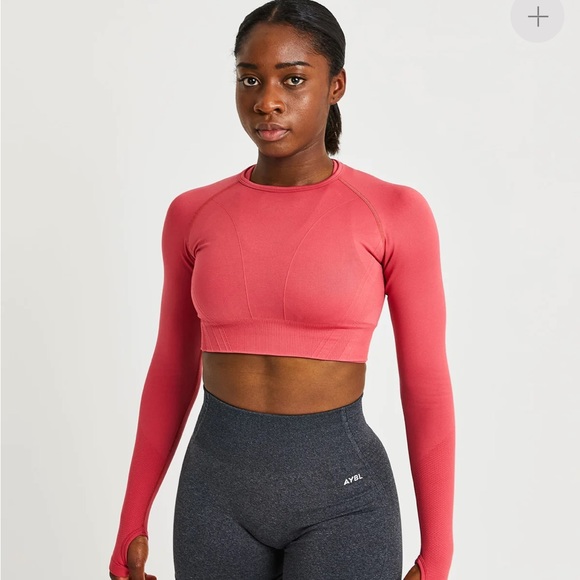 AYBL | Tops | Balance V2 Seamless Long Sleeve Crop Top | Poshmark
